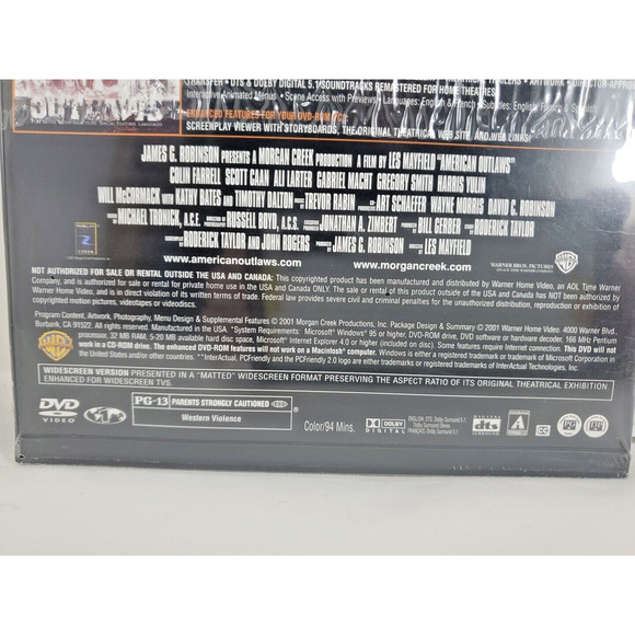 Unbranded | Media | American Outlaws Dvd 20 Sealed Colin Farrell Scott ...